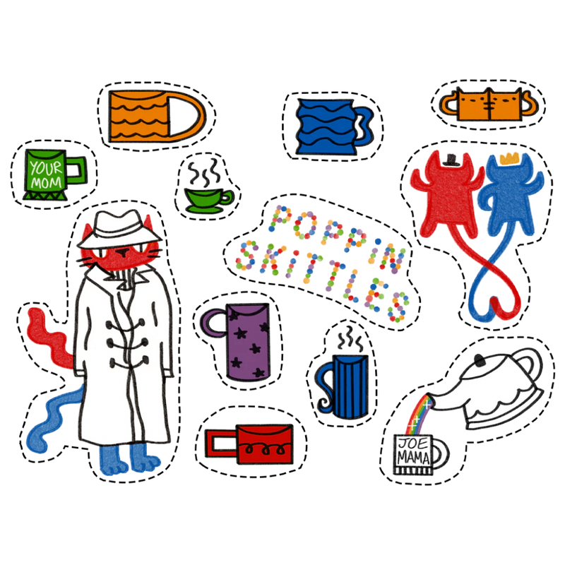 Poppin Skittles Sticker Sheet - Madilyn Mei Official Store